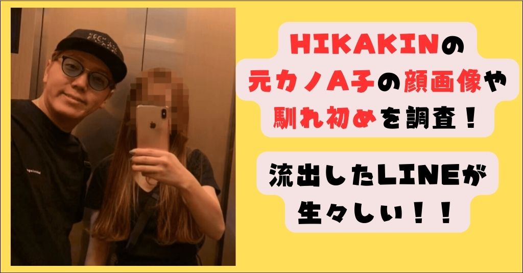 HIKAKIN（ヒカキン）の元カノA子の顔画像や馴れ初めを調査！流出したLINEが生々しい！！ | New Perspective